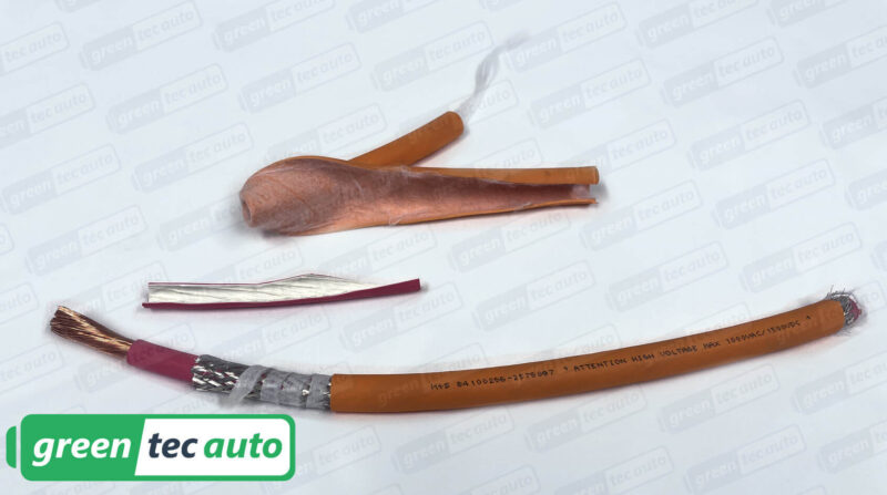 2 AWG Orange Shielded Copper Wire | Greentec Auto