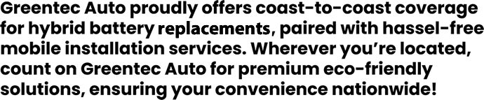 Greentec Auto | EV and Hybrid Battery Replacement & Repair