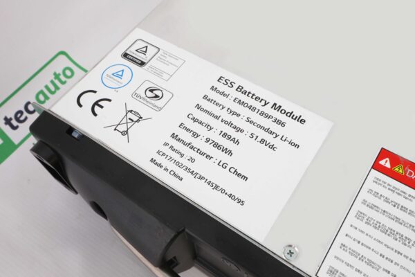 LG Chem 51.8V 189Ah 9.78kWh ESS Battery Module | Greentec Auto